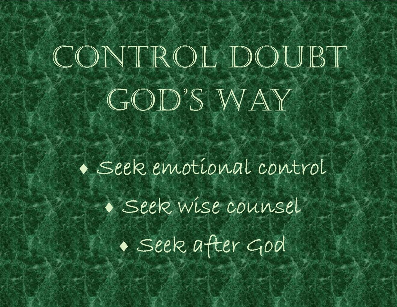 Three-Step Process For Controlling Doubt | Julie Sunne