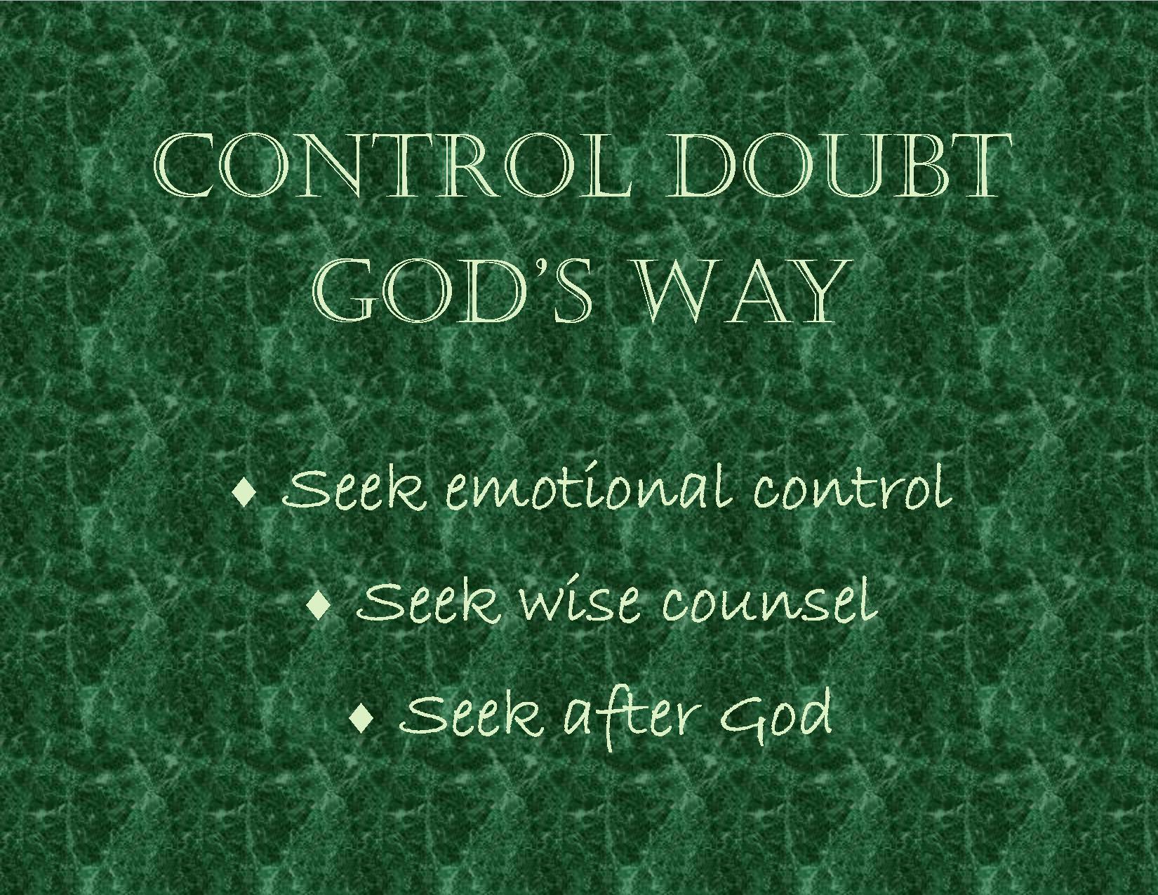 Three-Step Process For Controlling Doubt | Julie Sunne
